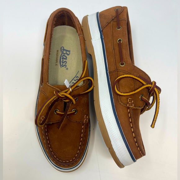 Bass | Shoes | Bass Brown Boat Shoes With Moccasin Stitching And ...